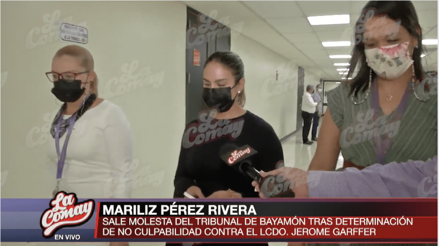 Sale molesta del Tribunal expareja de Jerome Garffer - TeleOnce TV | Vívelo