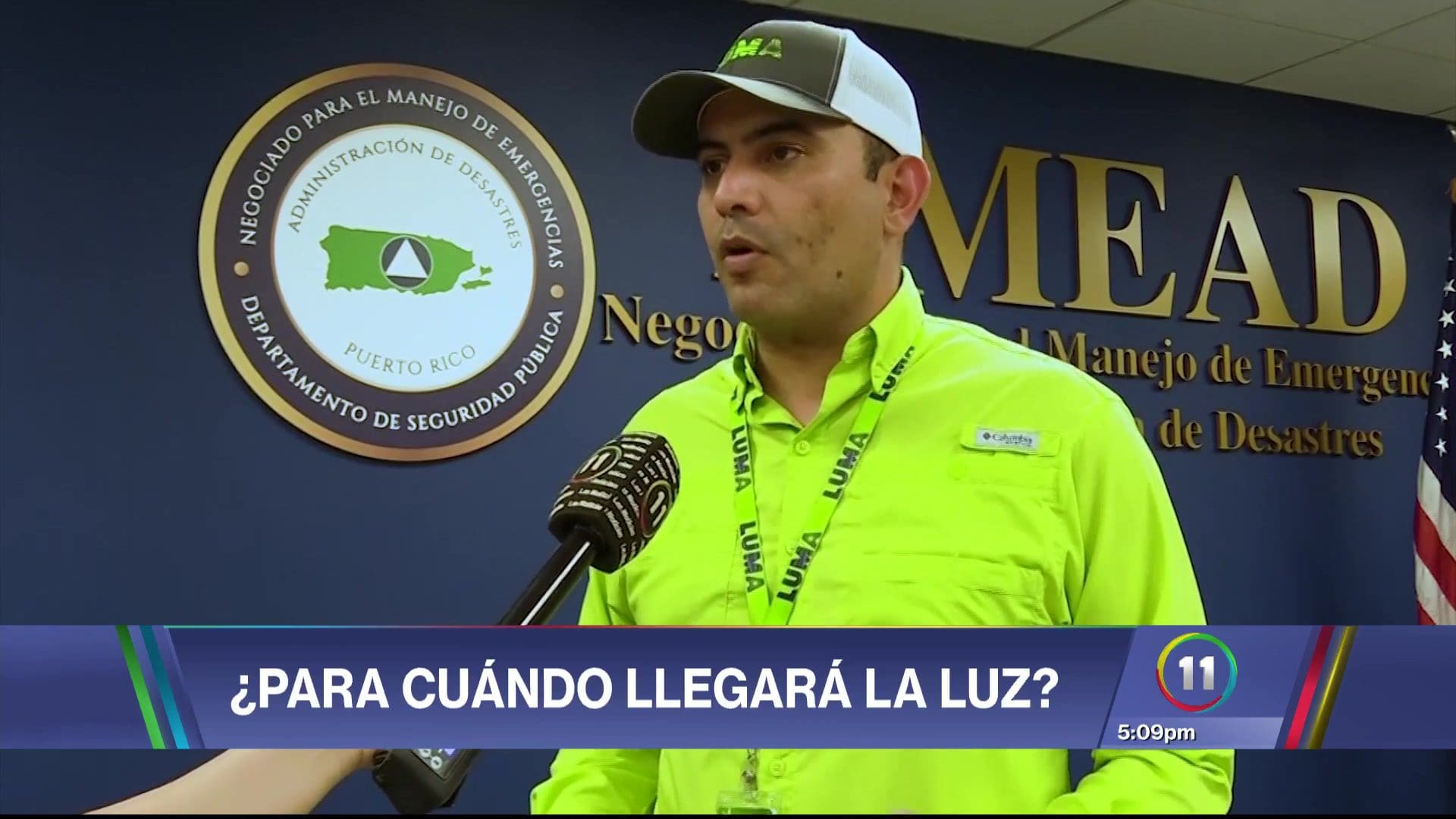 LUMA se compromete a restablecer el sistema eléctrico - TeleOnce TV | Vívelo