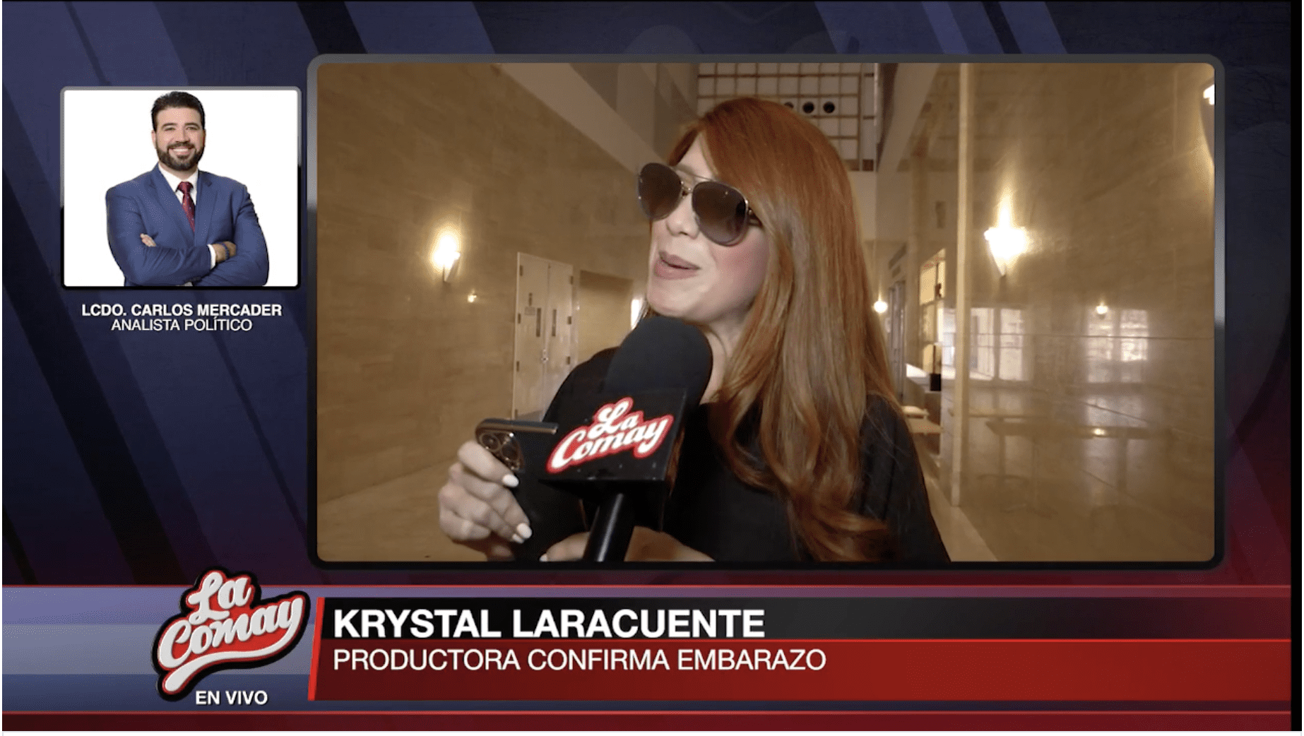 Productora Krystal Laracuente y el licenciado Carlos Mercader esperan ...
