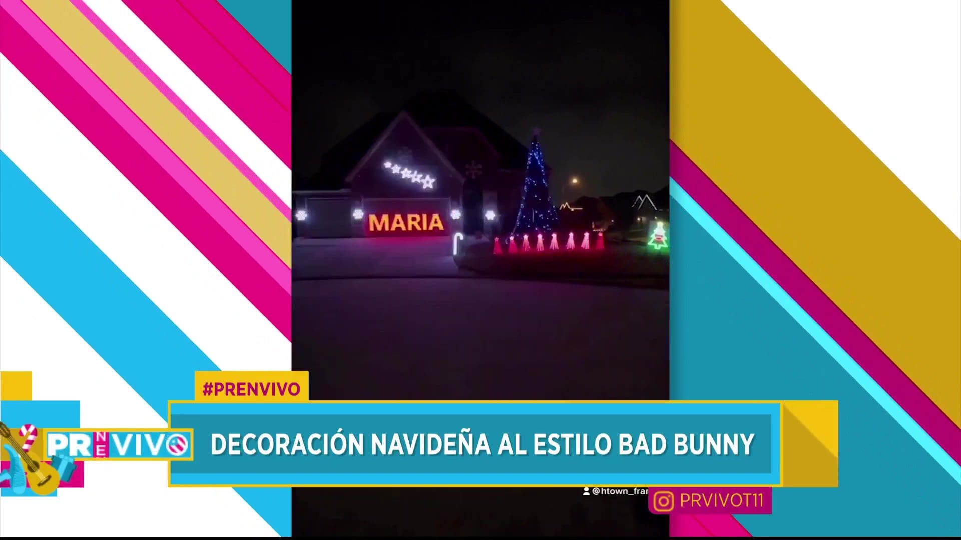 Decoración navideña al estilo de Bad Bunny - TeleOnce TV | Vívelo