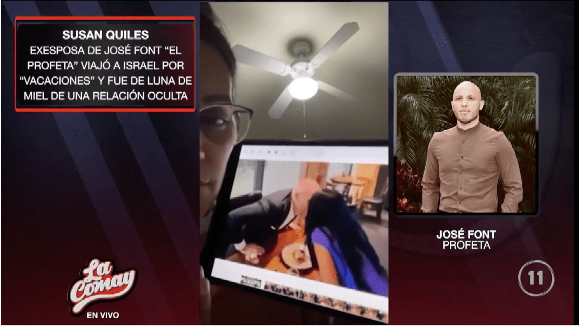 Exesposa de profeta José Font lo tira al medio por infiel - TeleOnce TV ...