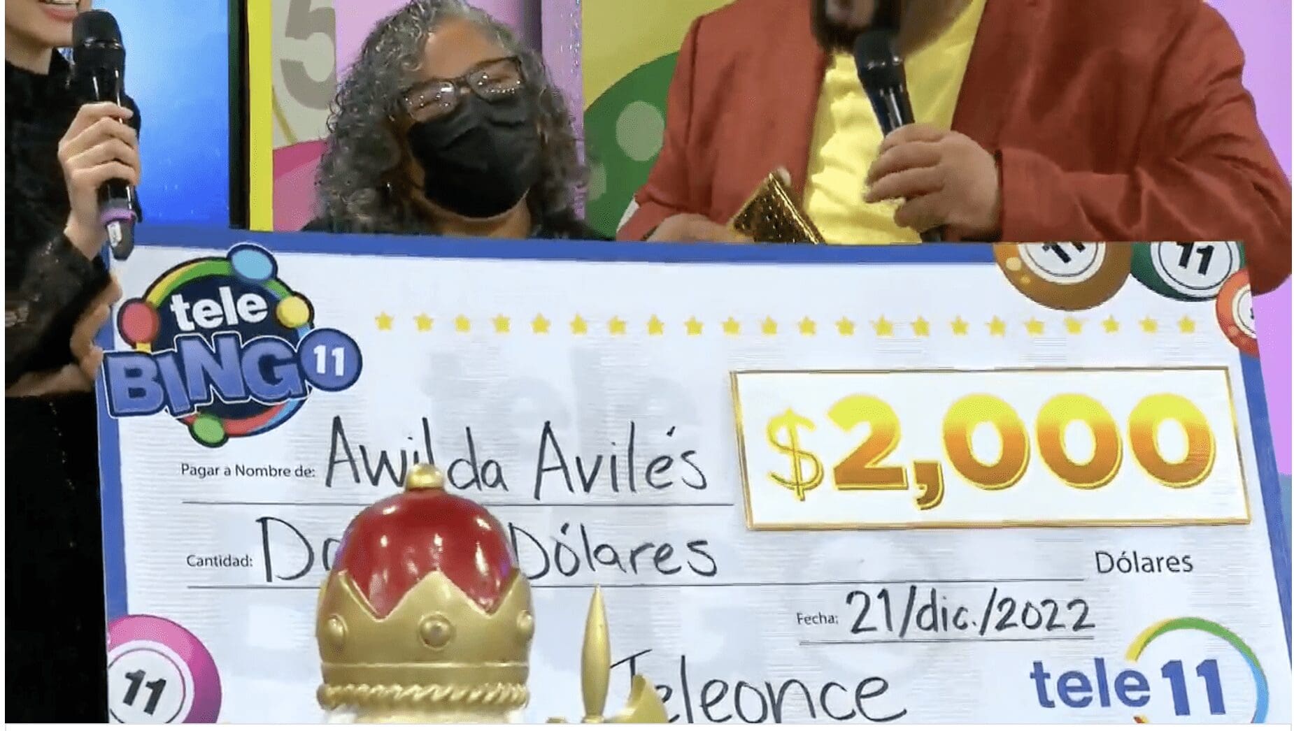 Llega a La Bóveda la ganadora de los $2,000 del TeleBingo - TeleOnce TV ...