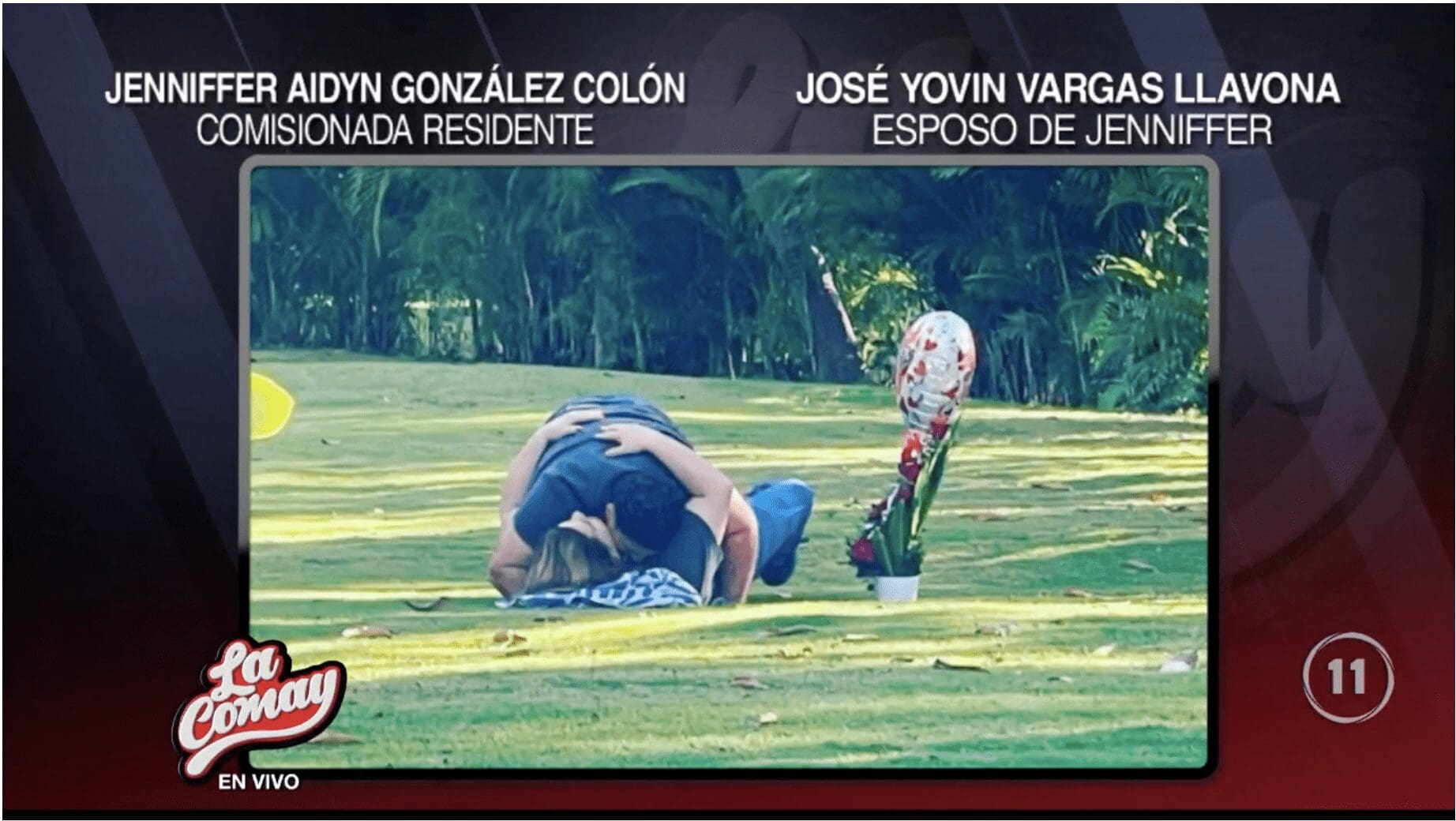 Muy cariñosos y acaramelados Jenniffer González y José Yovin en el día ...