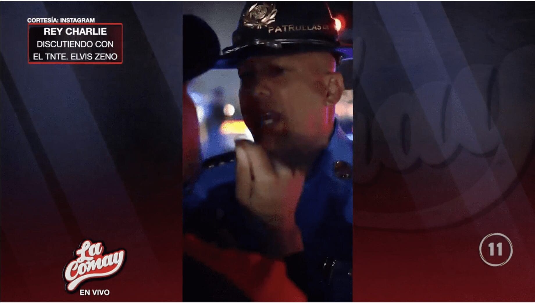Rey Charlie se pone pico a pico con teniente de la Policía durante ...