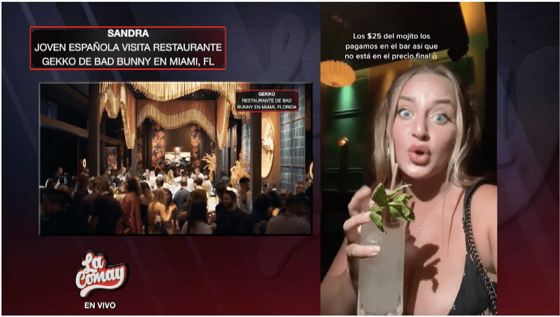 Influencer revela cuánto gastó en el restaurante de Bad Bunny en Miami ...