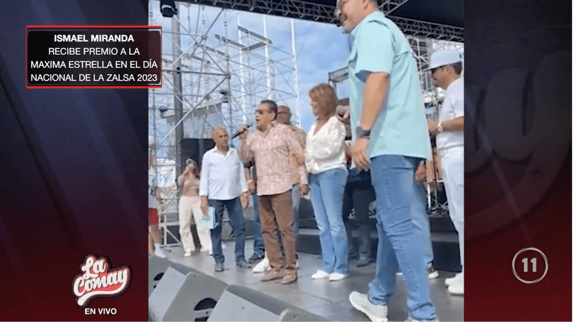 Ismael Miranda recibe premio en el Día Nacional de la Zalsa - TeleOnce TV | Vívelo