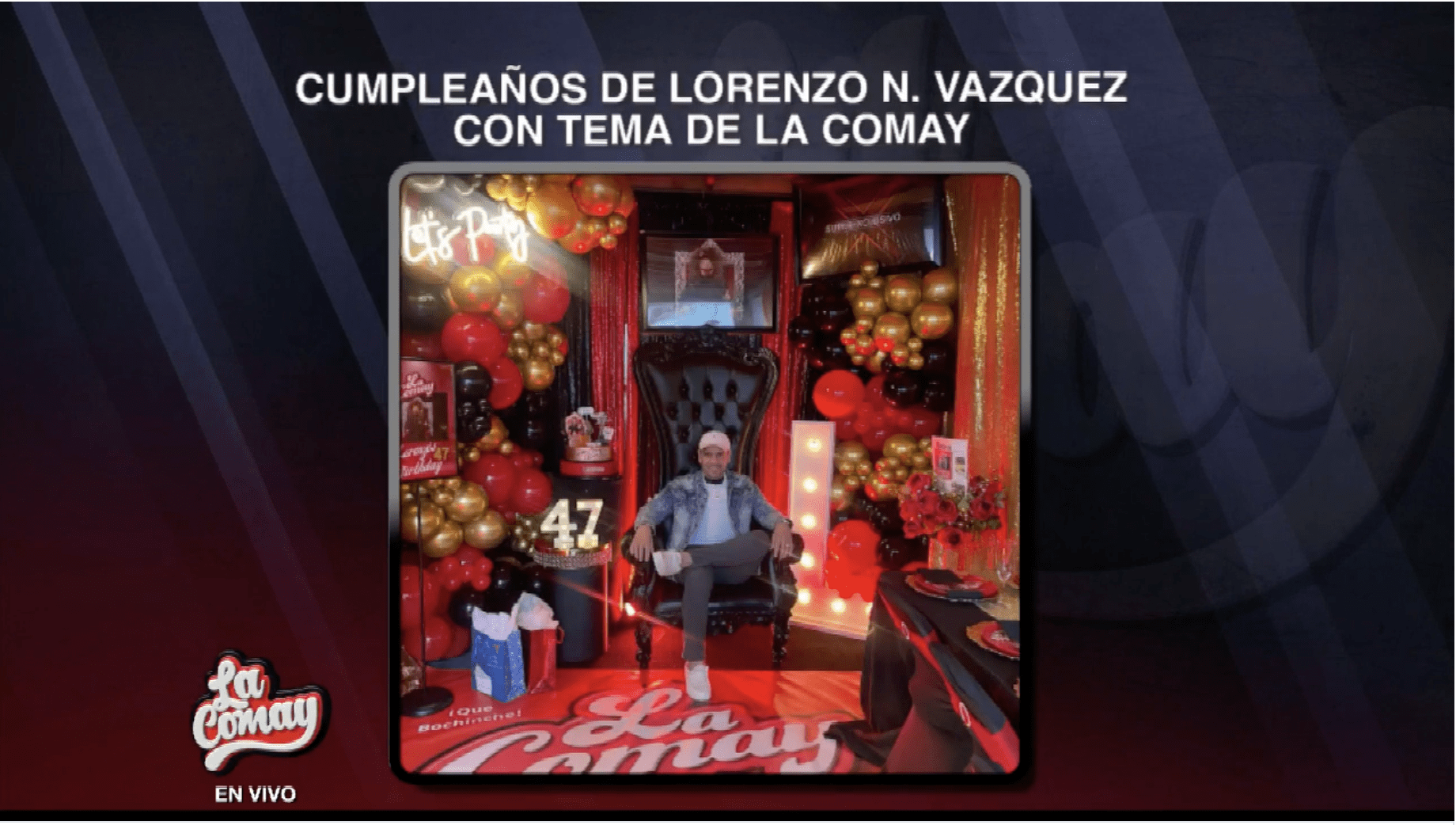 Hombre celebra su cumpleaños con motivo de La Comay en Massachusetts - TeleOnce TV | Vívelo
