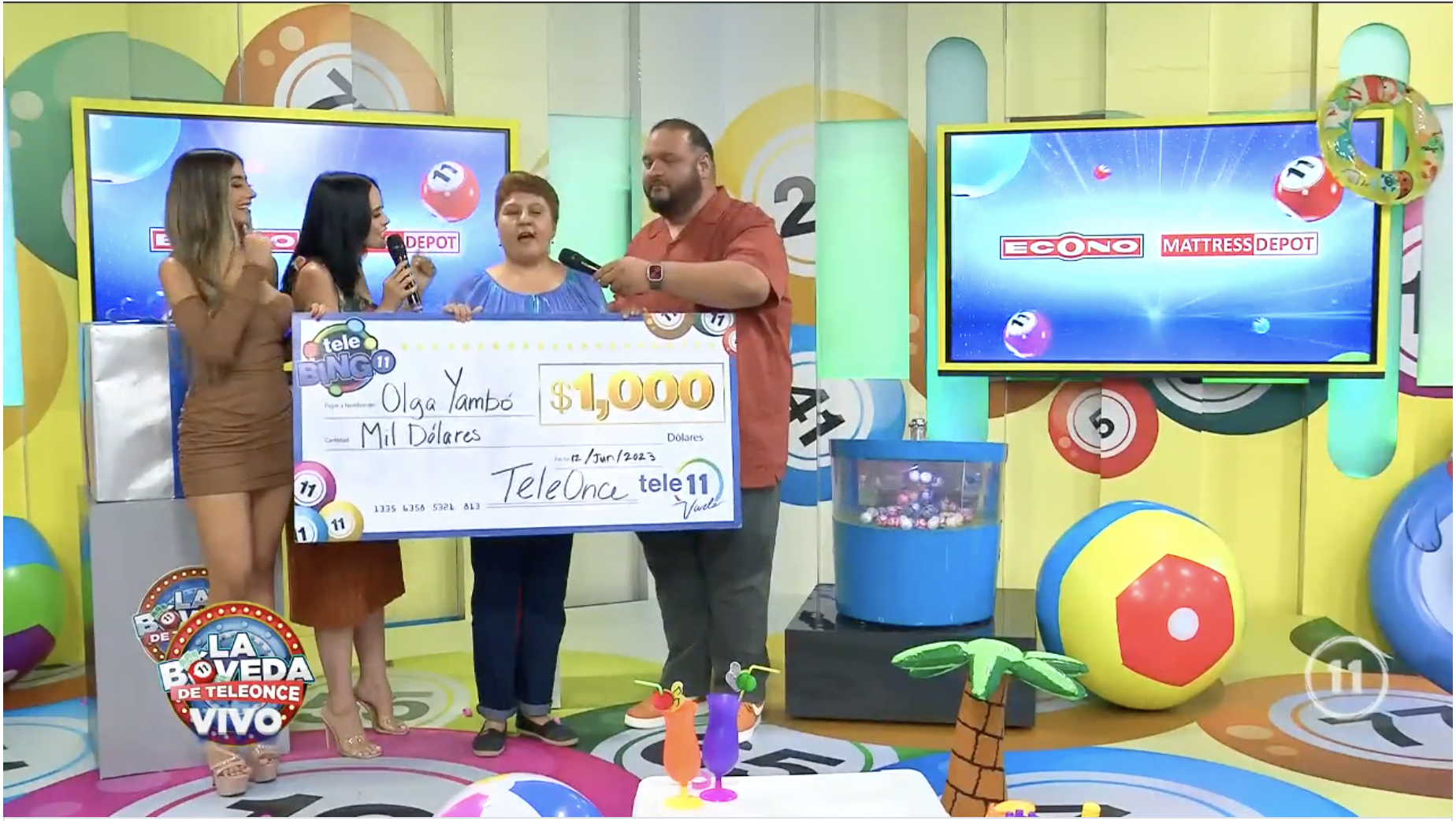 "Ni yo misma me lo creía": Olga Yambó recibe su cheque de $1,000 del ...