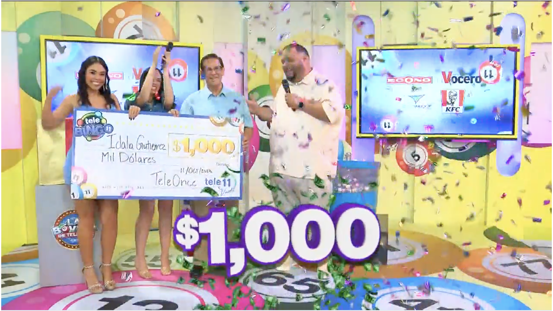 Reciben premio de los $1,000 del TeleBingo - TeleOnce TV | Vívelo