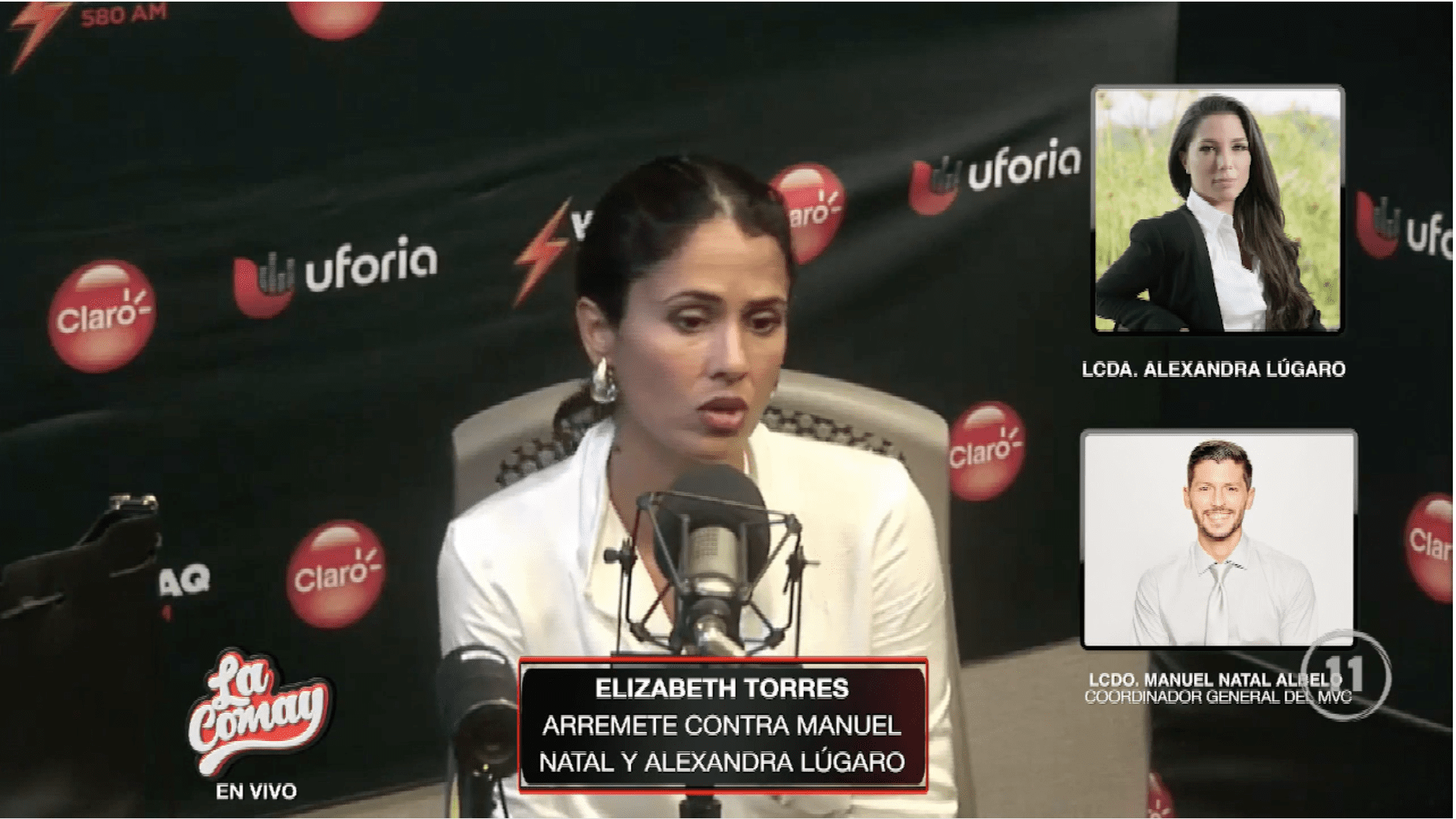 Elizabeth Torres opina sobre Manuel Natal y Alexandra Lúgaro - TeleOnce ...