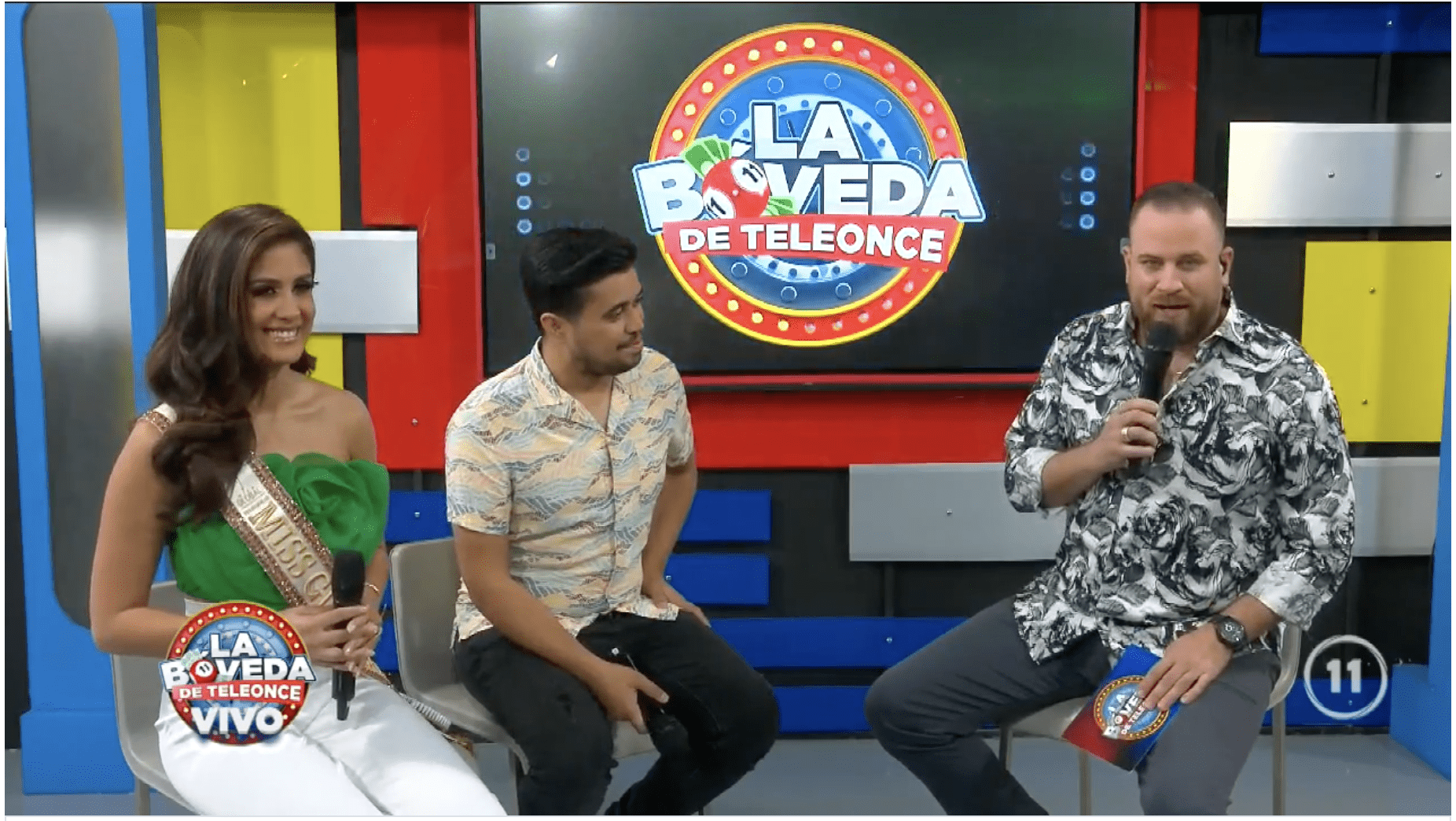 Reina de belleza y productor musical visitan La Bóveda - TeleOnce TV ...