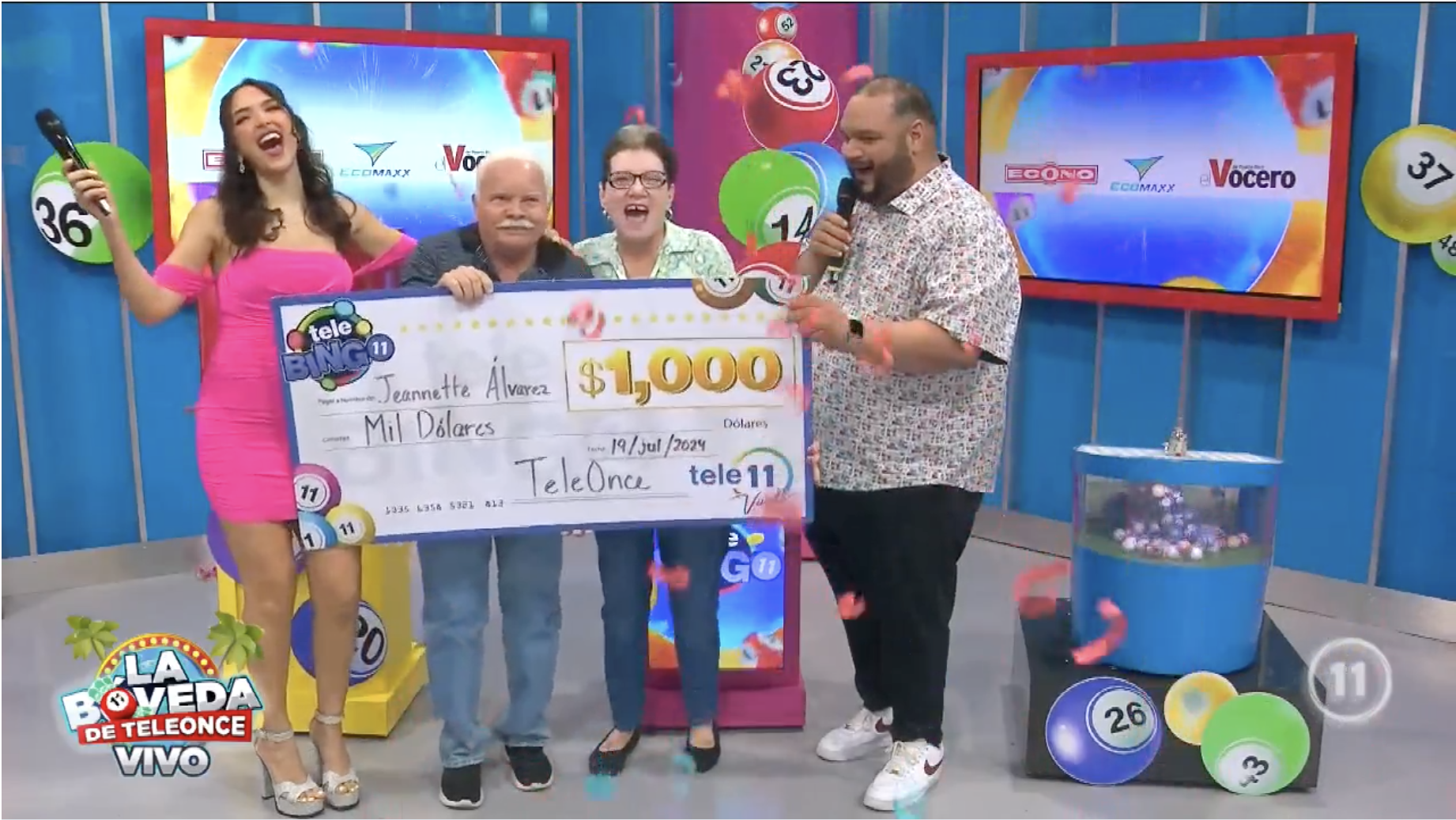 "Me voy para Florida": Jeannette Álvarez recibe su cheque de $1,000 del ...