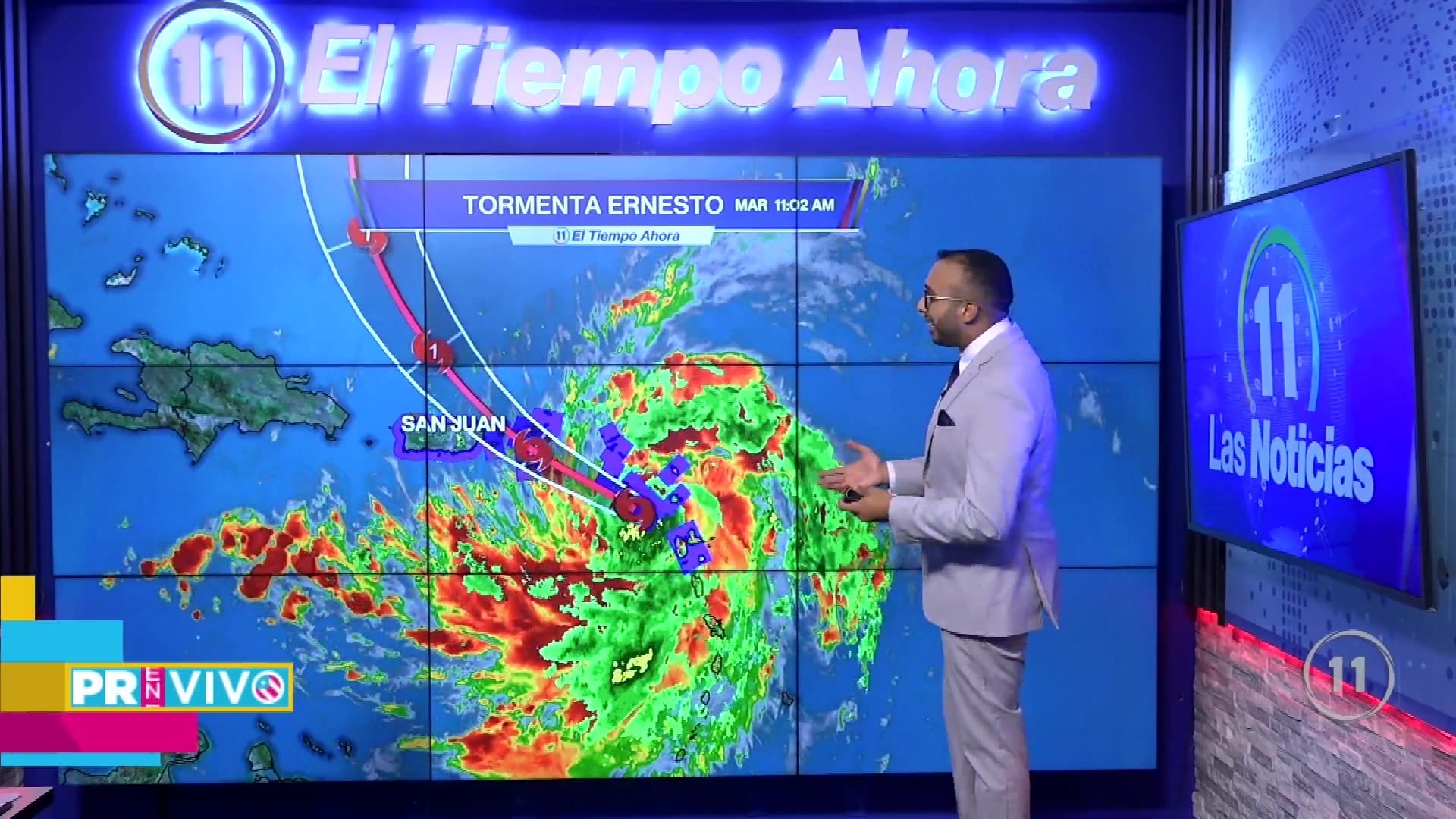 La tormenta Ernesto continúa intensificándose: sería huracán mañana de ...