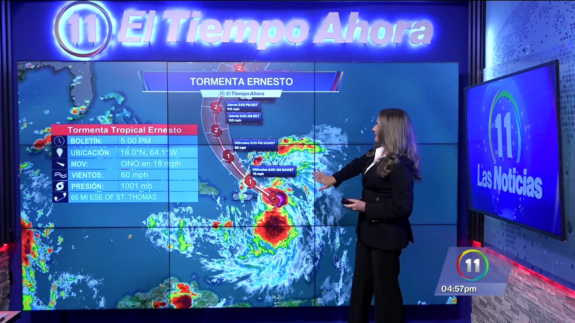 Se espera que la tormenta tropical Ernesto se convierta en huracán esta ...