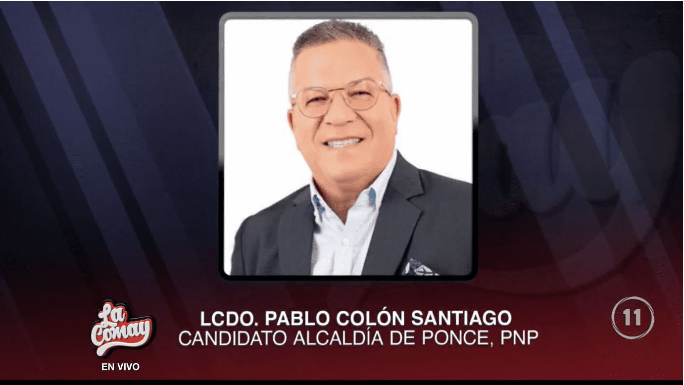 Por el techo candidato a la alcaldía de Ponce en entrevista radial ...