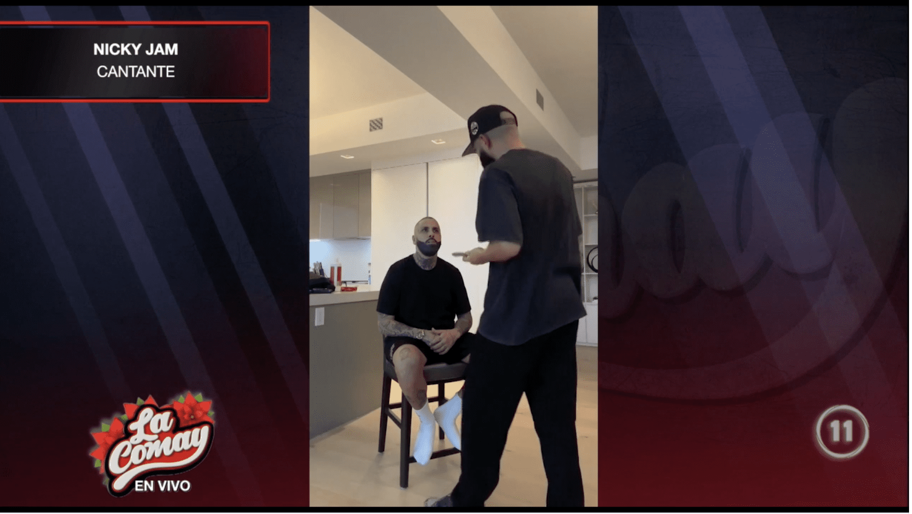 Se le va la mano al barbero de Nicky Jam con la barba del artista ...