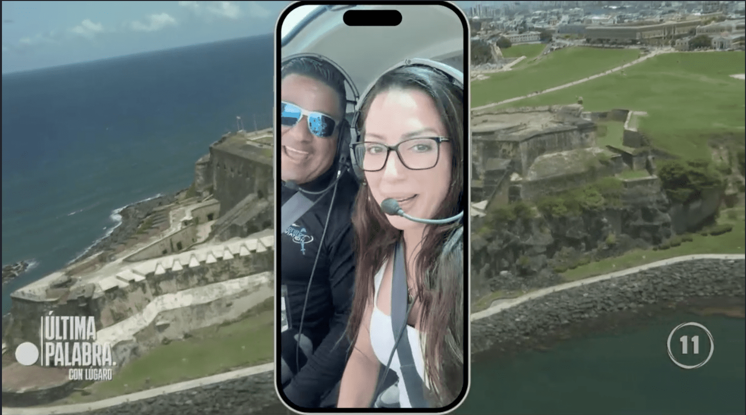 Alexandra Lúgaro desde las alturas con el capitán Benítez - TeleOnce TV ...