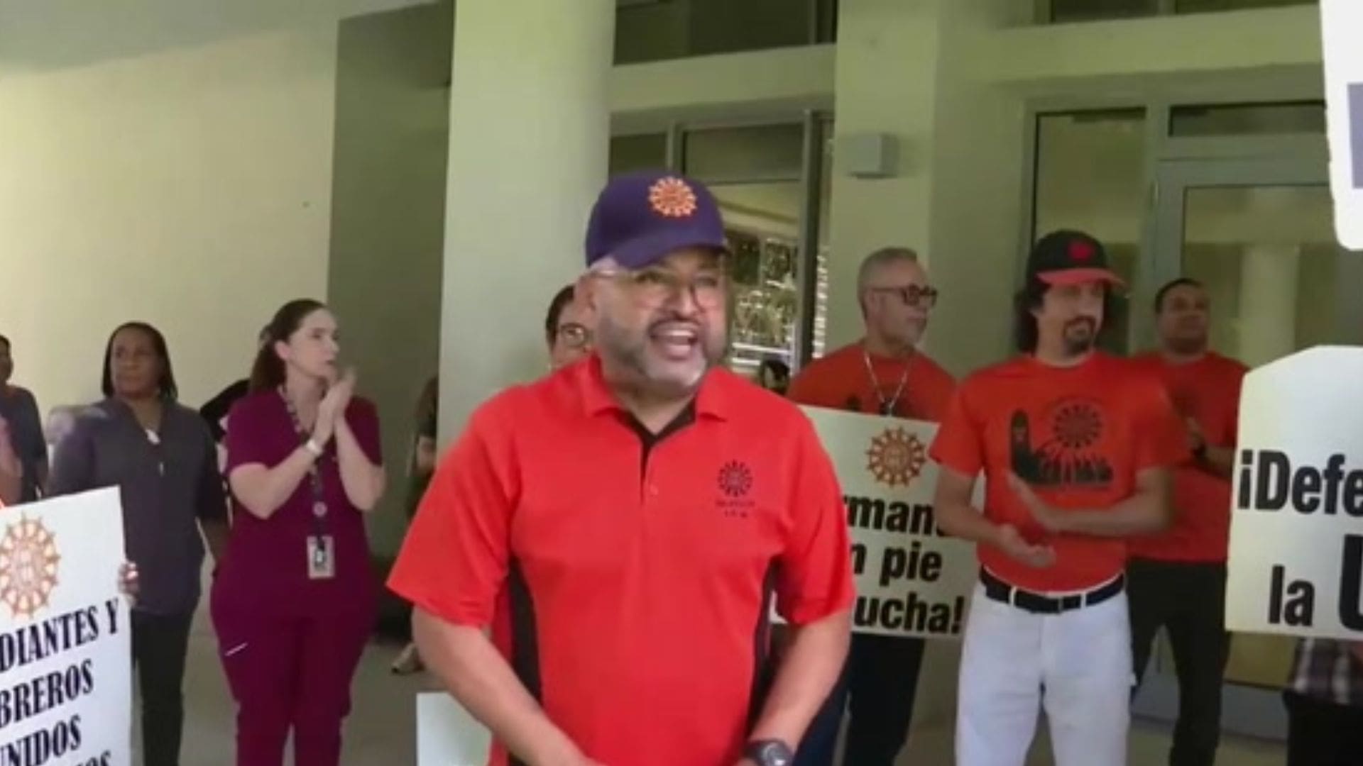HEEND protesta en recinto de Ciencias Médicas de la UPR en Río Piedras ...