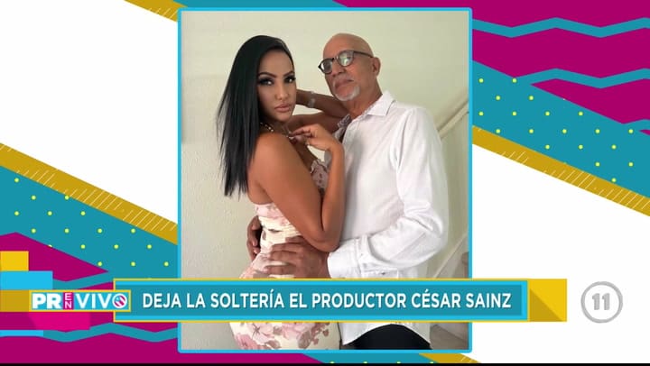 César Sainz dejó atrás la soltería - TeleOnce TV | Vívelo